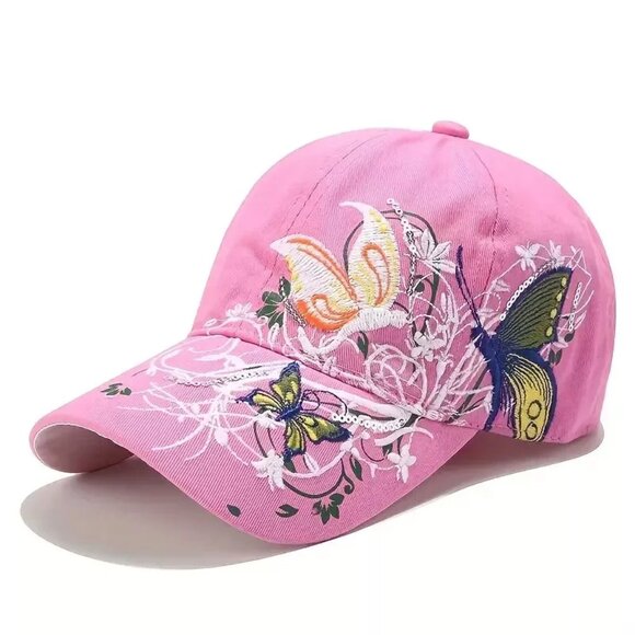 COOLHAT | Accessories | Cool Fashion Womens Sequin Butterfly Baseball ...